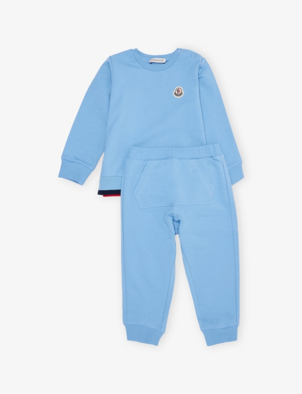 MONCLER - Logo-Badge Cotton-Jersey Gift Set 1-9 Months | Selfridges.com