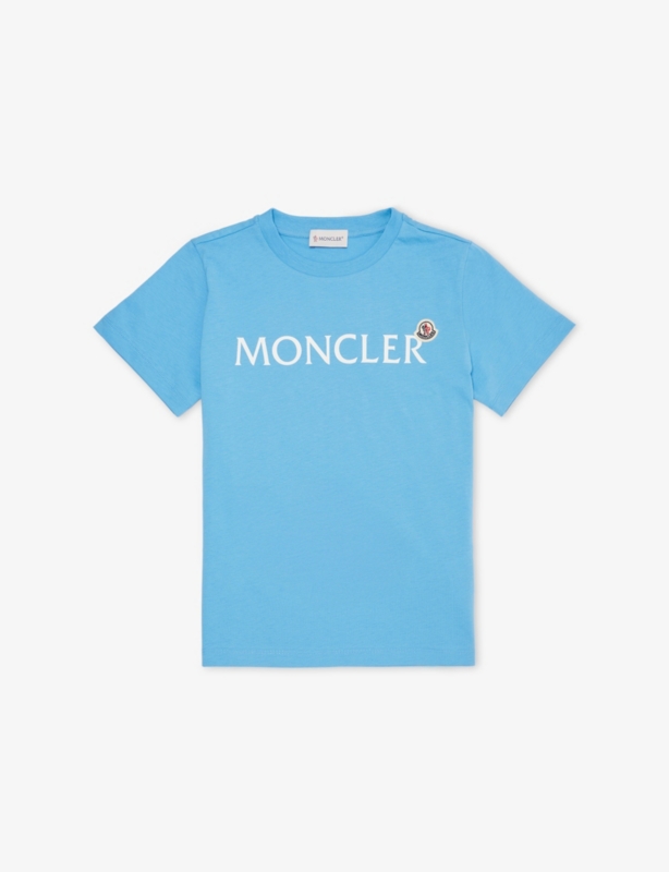 MONCLER - Logo-Print Cotton T-Shirt 4-10 Years | Selfridges.com