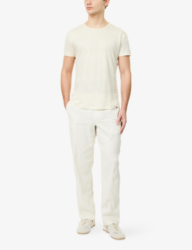 ORLEBAR BROWN - OB-T Crewneck Linen T-Shirt | Selfridges.com
