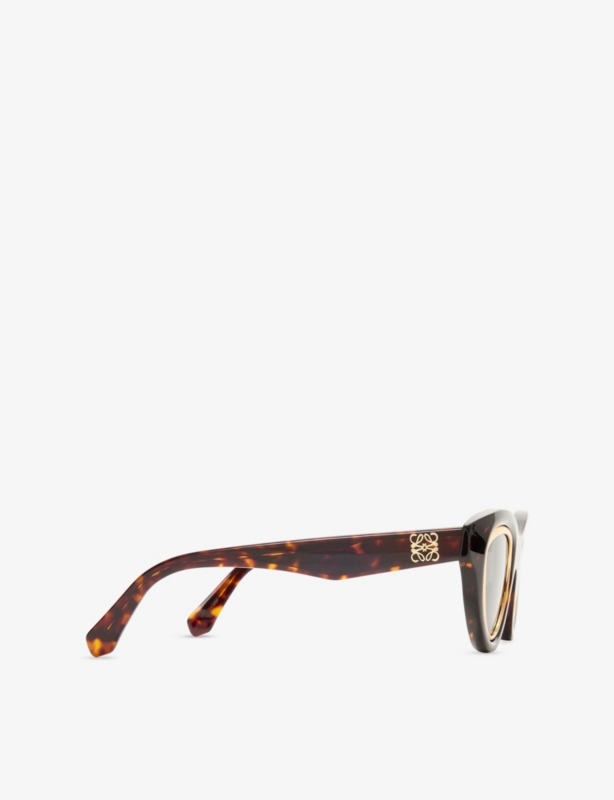 LOEWE - Cat Eye Mini Anagram Acetate Sunglasses | Selfridges.com