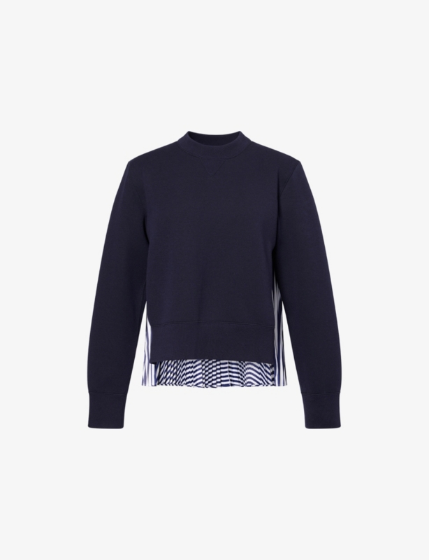 SACAI - Pleated High-Neck Woven Jacket | Selfridges.com