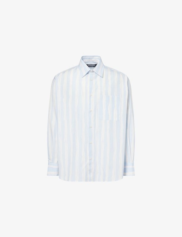 JACQUEMUS - La Chemise Nappe Relaxed-Fit Cotton-Poplin Shirt ...
