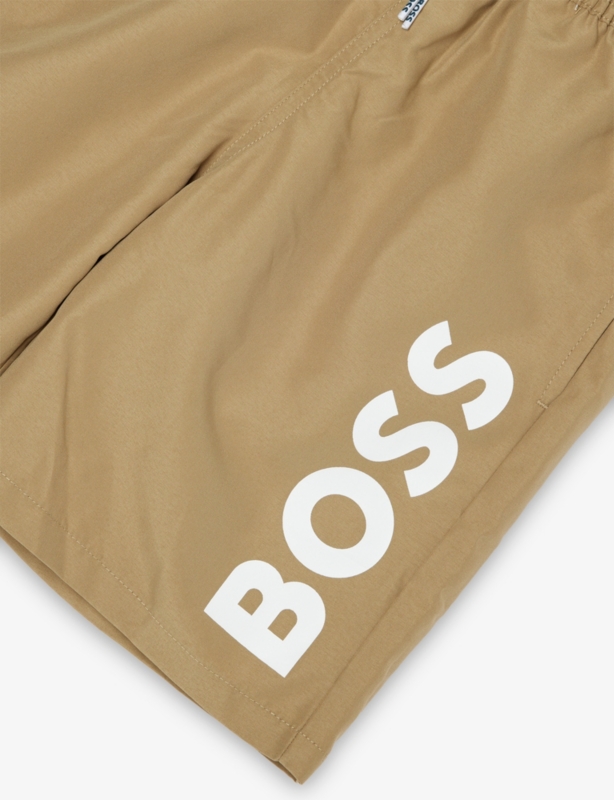 BOSS - Brand-Print Regular-Fit Swim Shorts 4-14 Years | Selfridges.com