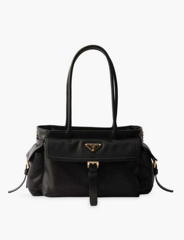 PRADA - Logo-Embellished Large Leather Tote Bag | Selfridges.com