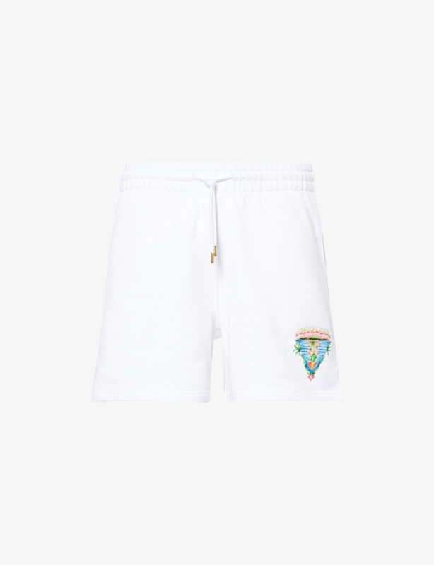 CASABLANCA - Tennis Club Logo-Print Cotton Jogging Bottoms | Selfridges.com