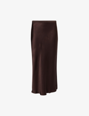 ANINE BING - Bar Silk Midi Skirt | Selfridges.com