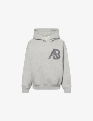 ANINE BING - Jaci Letterman Cotton-Jersey Hoody | Selfridges.com