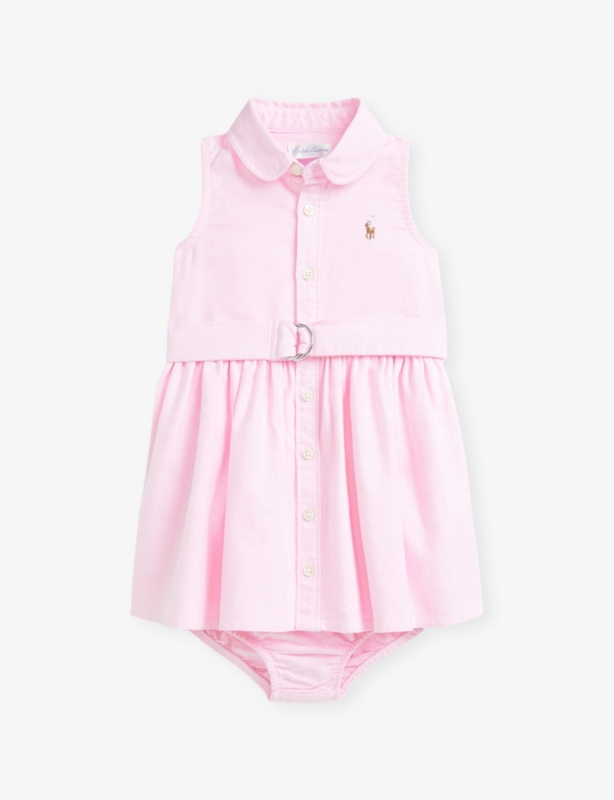 POLO RALPH LAUREN - Stripe Polo Cotton Onesie 3-24 Months | Selfridges.com