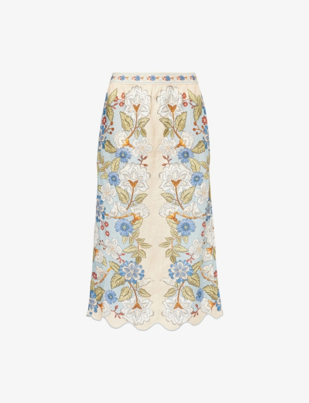 FARM RIO - Richilieu Broderie Cotton Mini Skirt | Selfridges.com