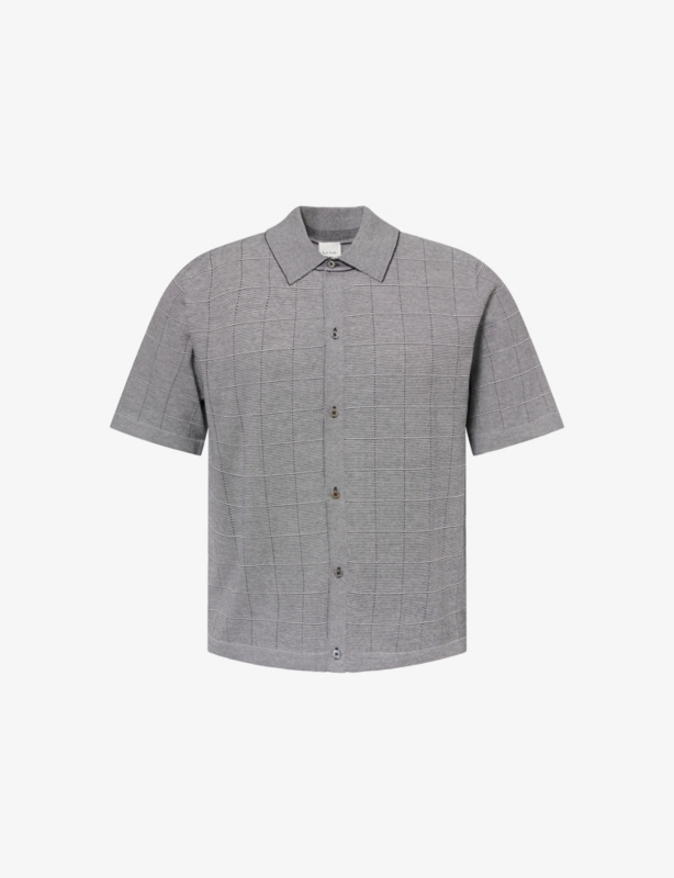 PAUL SMITH - Check-Print Short-Sleeves Cotton-Knit Shirt | Selfridges.com