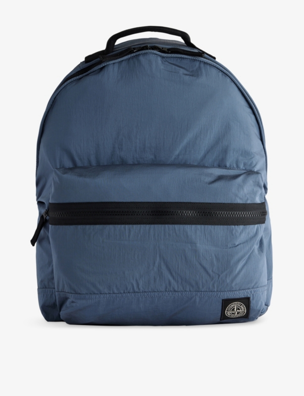 STONE ISLAND - Rubber Half-Zip Knit Stretch-Wool Blend Jumper ...