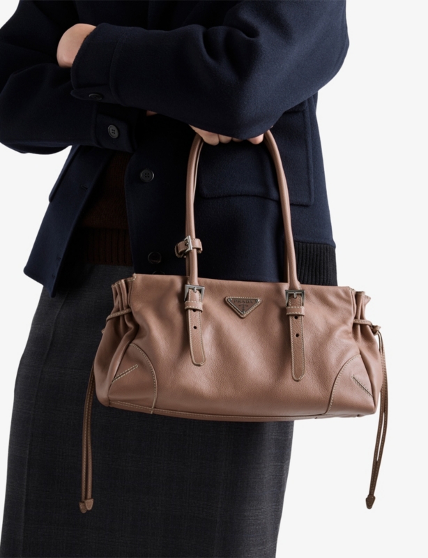 PRADA - Logo-Embellished Large Leather Tote Bag | Selfridges.com