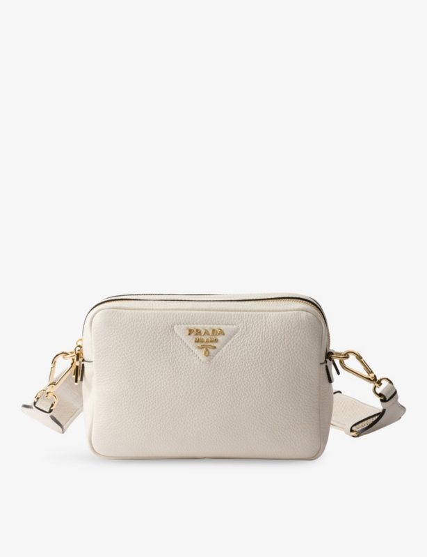 PRADA - Arqué Small Leather Shoulder Bag | Selfridges.com