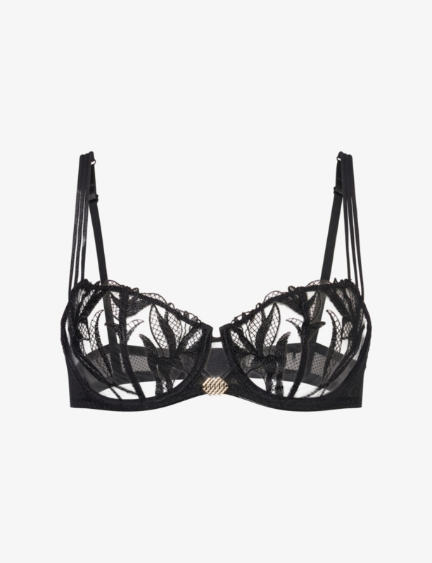 AUBADE - Stardust Half Cup Embroidered Bra | Selfridges.com