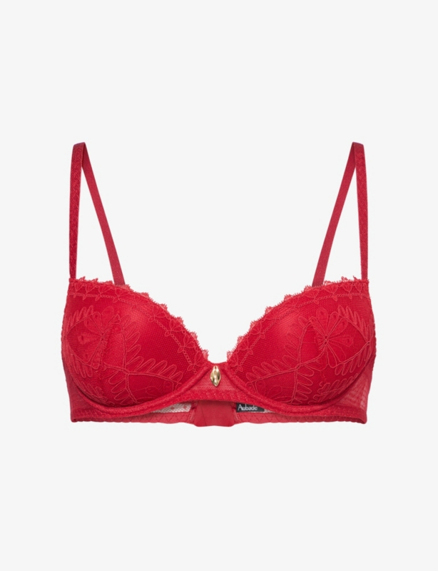 AUBADE - Stardust Half Cup Embroidered Bra | Selfridges.com