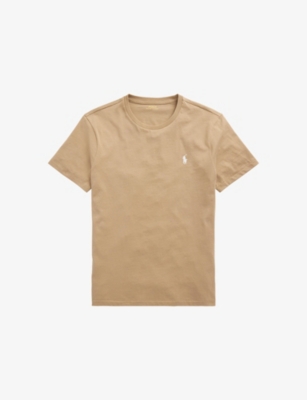 POLO RALPH LAUREN - Crewneck Logo-Embroidered Cotton-Jersey T-Shirt ...