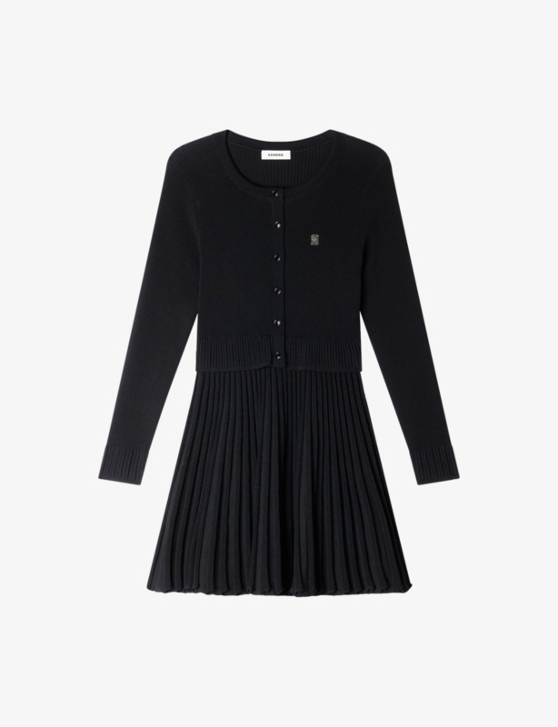 SANDRO - Sleeveless Sequin-Embellished Tweed Mini Dress | Selfridges.com