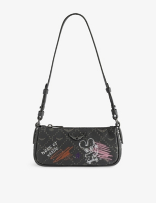 ZADIG&VOLTAIRE - Z Pocket Mono Coated-Canvas Clutch | Selfridges.com