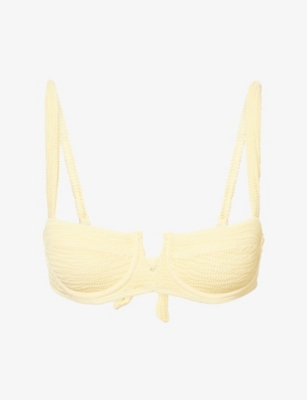 MONDAY - Clovelly Crinkle Balconette Bikini Top | Selfridges.com