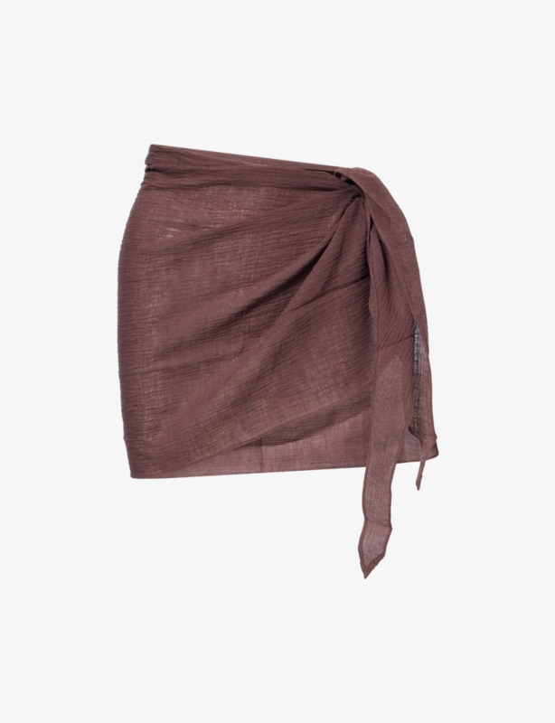 MONDAY - Crete Check-Print Cropped Swim Cardigan | Selfridges.com