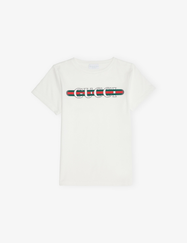 GUCCI - Logo-Printed Short-Sleeve Cotton T-Shirt 4-12 Years ...