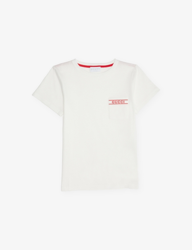 GUCCI - Logo-Print Short-Sleeve Cotton T-Shirt 6-36 Months | Selfridges.com