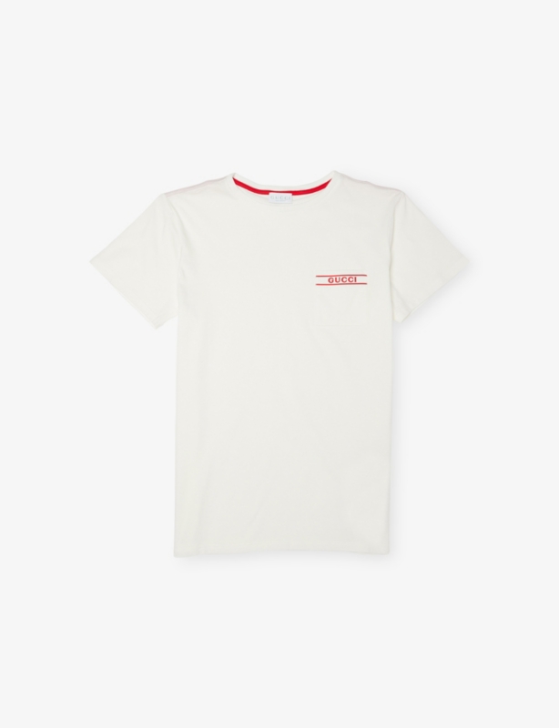 GUCCI - Logo Patch-Pocket Cotton T-Shirt 4-14 Years | Selfridges.com