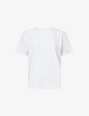 ACNE STUDIOS - Eram U-Face Round-Neck Stretch-Cotton T-Shirt ...