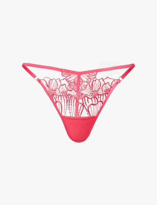 BLUEBELLA - Rosalie Embroidered Lace Thong | Selfridges.com