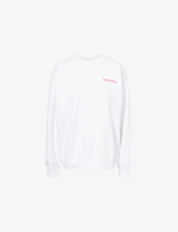 SPORTY & RICH - NY Motion Disco Cotton-Jersey Shorts | Selfridges.com