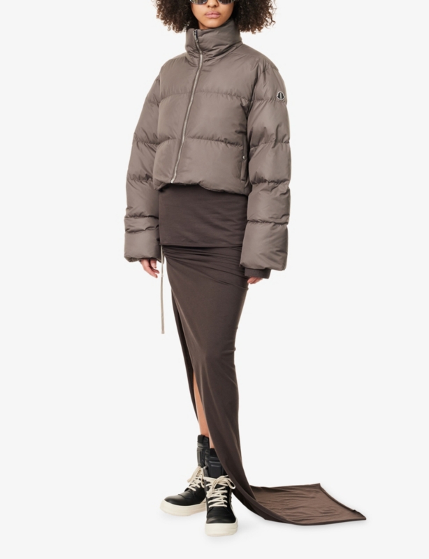 RICK OWENS X MONCLER - Rick Owens x Moncler Cropped High-Neck Shell ...