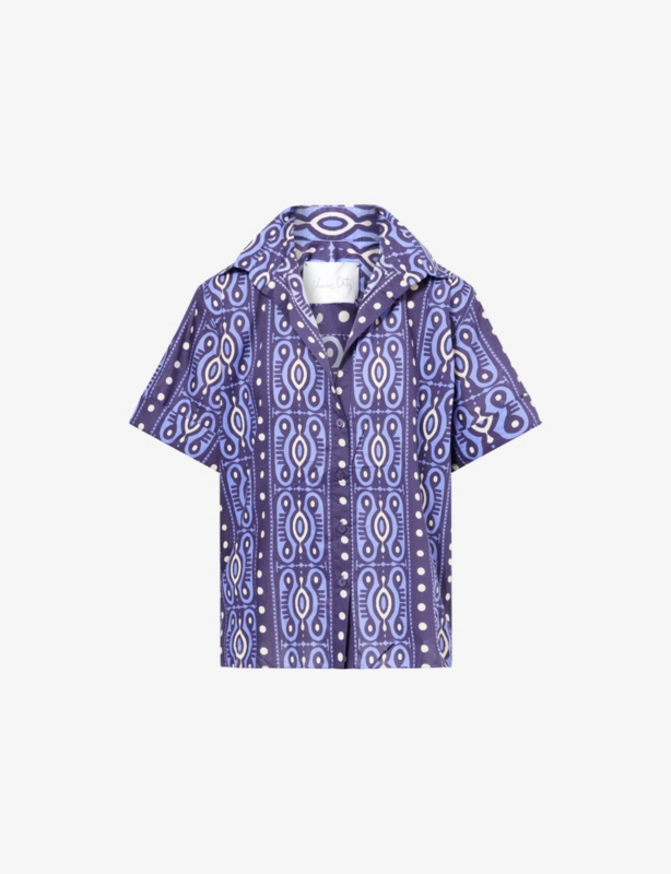 JOHANNA ORTIZ - Dance Of Pareo Printed Cotton-Poplin Cover-Up ...