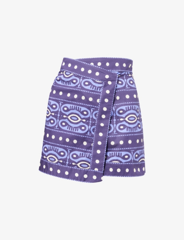 JOHANNA ORTIZ - Nuevo Destino Split Stretch-Woven Midi Skirt ...