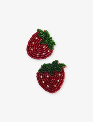 KONGES SLOJD - Set of Two Strawberry Glass Hair Clips | Selfridges.com