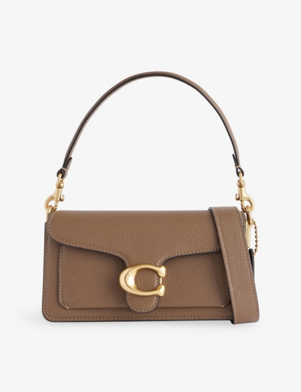 COACH - Foil-Logo Chain-Handle Leather Shoulder Bag | Selfridges.com
