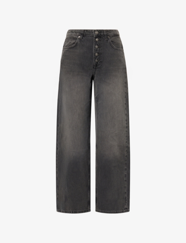 FREE PEOPLE - Good Luck Barrel-Leg Denim Jeans | Selfridges.com