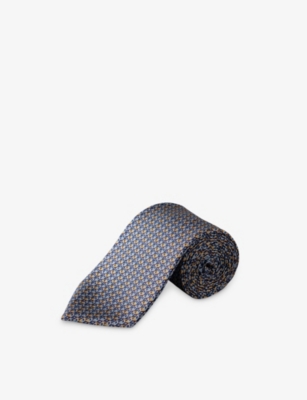 ETON - Geometrical-Print Silk Tie | Selfridges.com