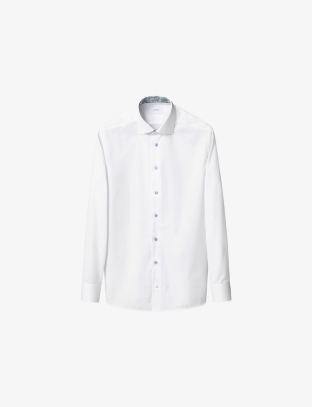 ETON - Signature Twill Floral-Print Slim-Fit Cotton Shirt | Selfridges.com