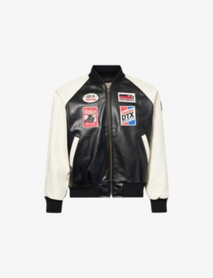 DUKE & DEXTER - Pro Series Racing Faux-Leather Bomber Jacket ...