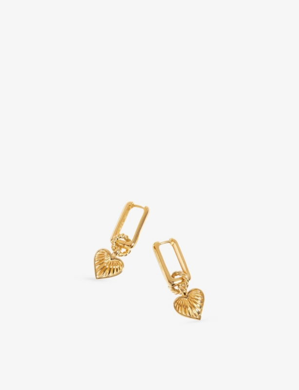 MISSOMA - Classic Double Huggie 18ct Gold Vermeil Plated 925 Sterling ...