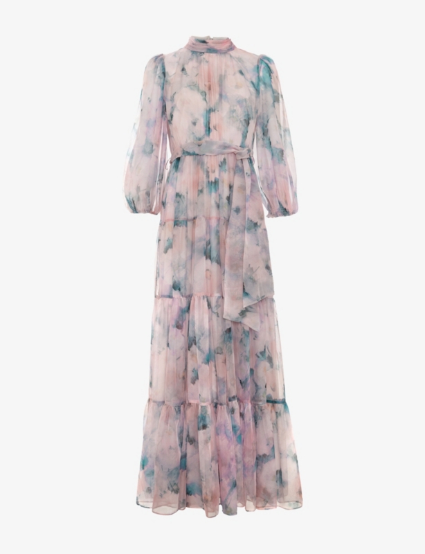 PHASE EIGHT - Petite Anabella Floral-Print Linen-Blend Midi Dress ...