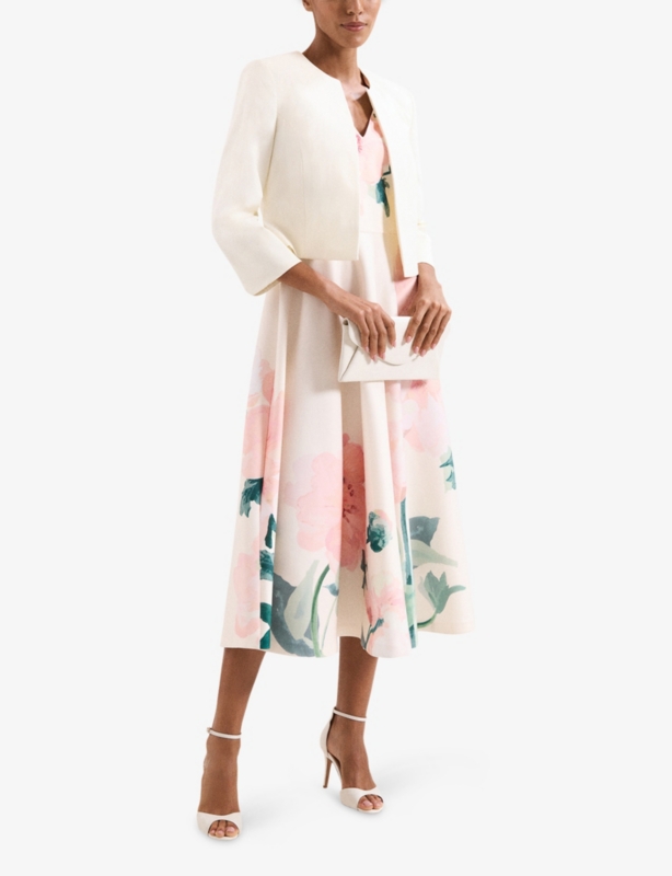 PHASE EIGHT - Elizabeth Round-Neck Stretch-Woven Jacket | Selfridges.com