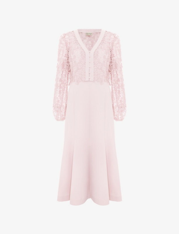 PHASE EIGHT - Leilani Lace-Embroidered Woven Midi Dress | Selfridges.com