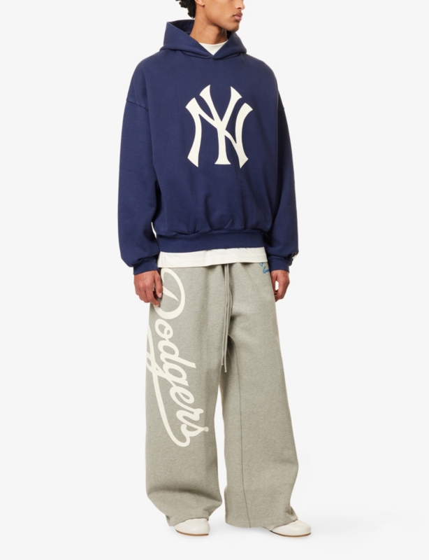 FEAR OF GOD ESSENTIALS - MLB L.A Dodgers Graphic-Print Cotton Hoody ...