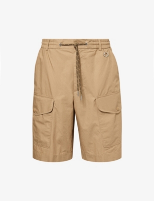 MONCLER - Logo-Charm Cotton Poplin Cargo Shorts | Selfridges.com