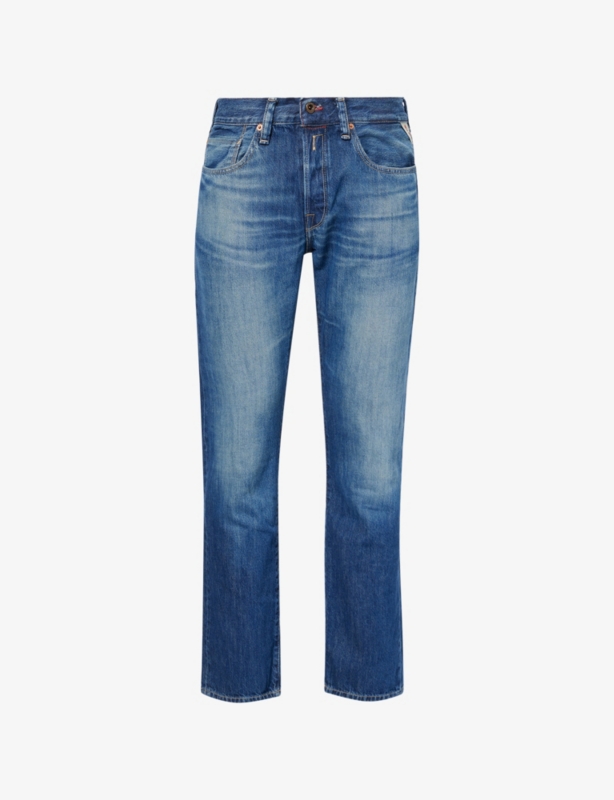 REPLAY - Willbi Straight-Leg Stretch-Denim Jeans | Selfridges.com