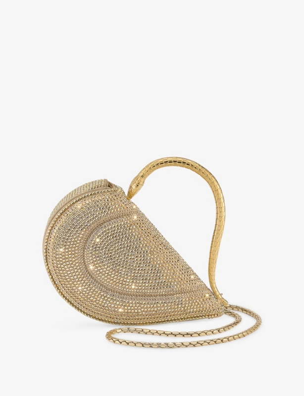 BVLGARI - Serpenti Cuoricino Mini Leather Top Handle Bag | Selfridges.com