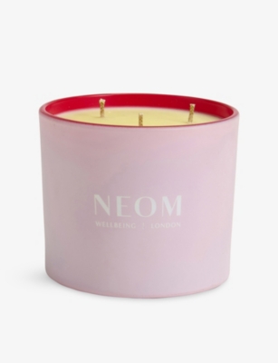 NEOM WELLBEING - It's All Rosy Three-Wick Scented Candle 420g ...