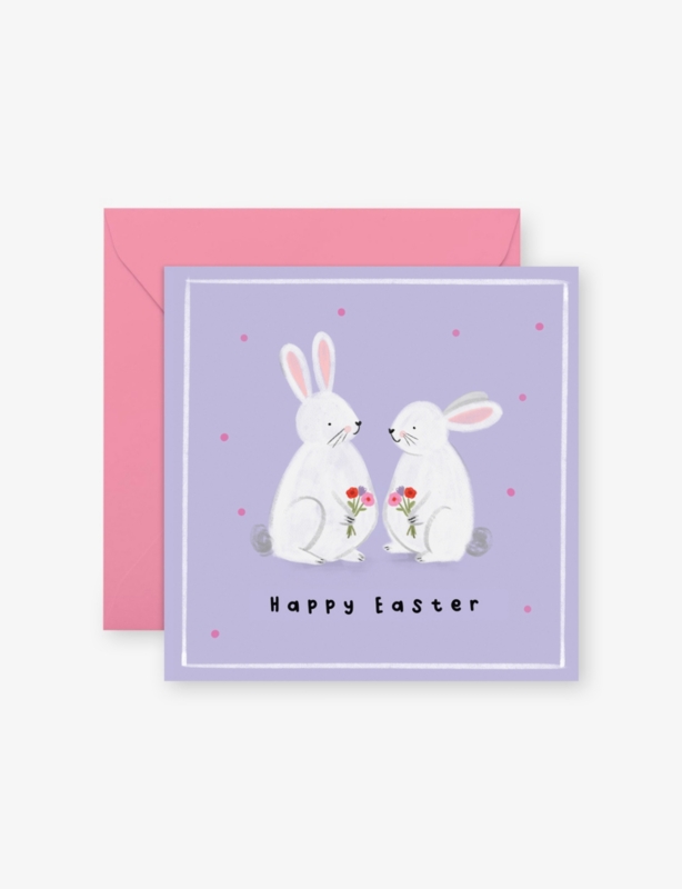 CENTRAL 23 - Pink Bunnies Happy Easter Card | Selfridges.com