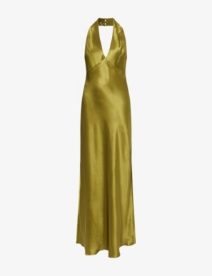 REFORMATION - Daniela Silk Maxi Dress | Selfridges.com